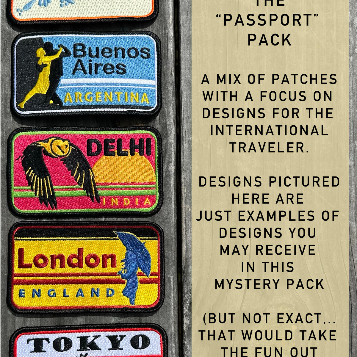 Mystery 5-Pack of Patches – Bart Bridge